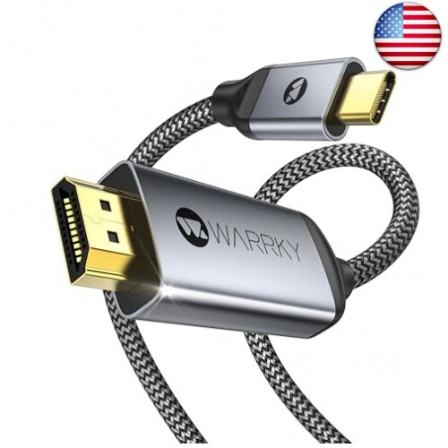 Warrky USB C to HDMI Cable 4K |Anti-Interference Gold-Plated Plugs ...