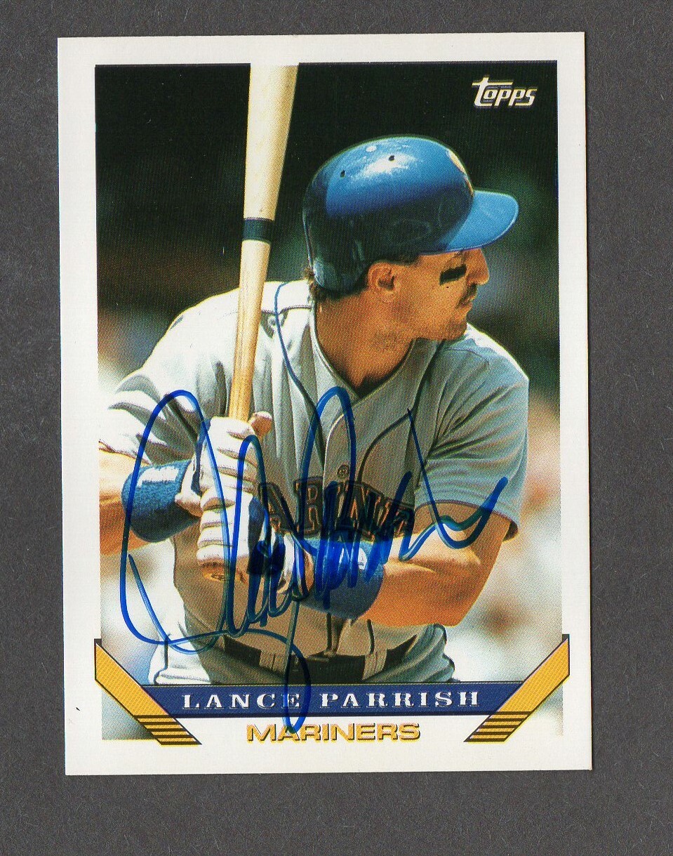 Lance Parrish Signed Autographed 1993 Topps #609 Mariners | eBay