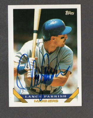 Lance Parrish Signed Autographed 1993 Topps #609 Mariners | eBay