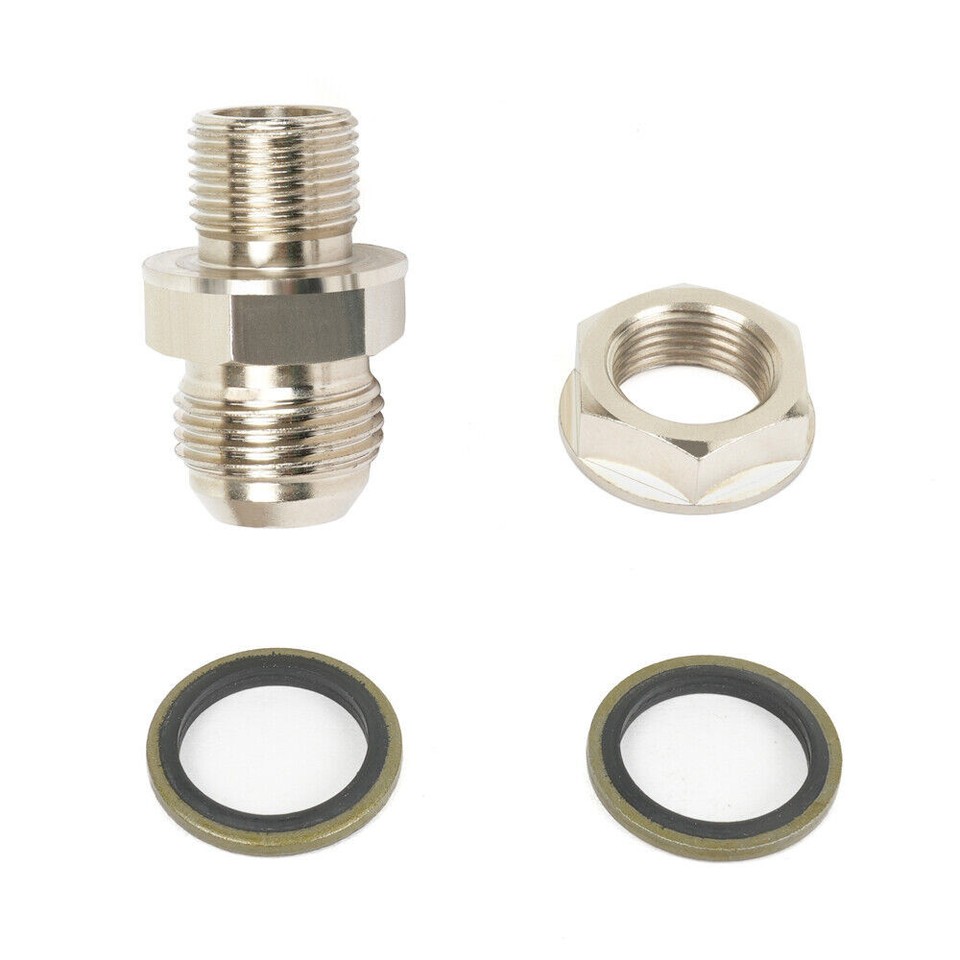 AN10 10AN Turbo Oil Pan / Oil Sump Return Drain Adapter Bung Fitting No ...