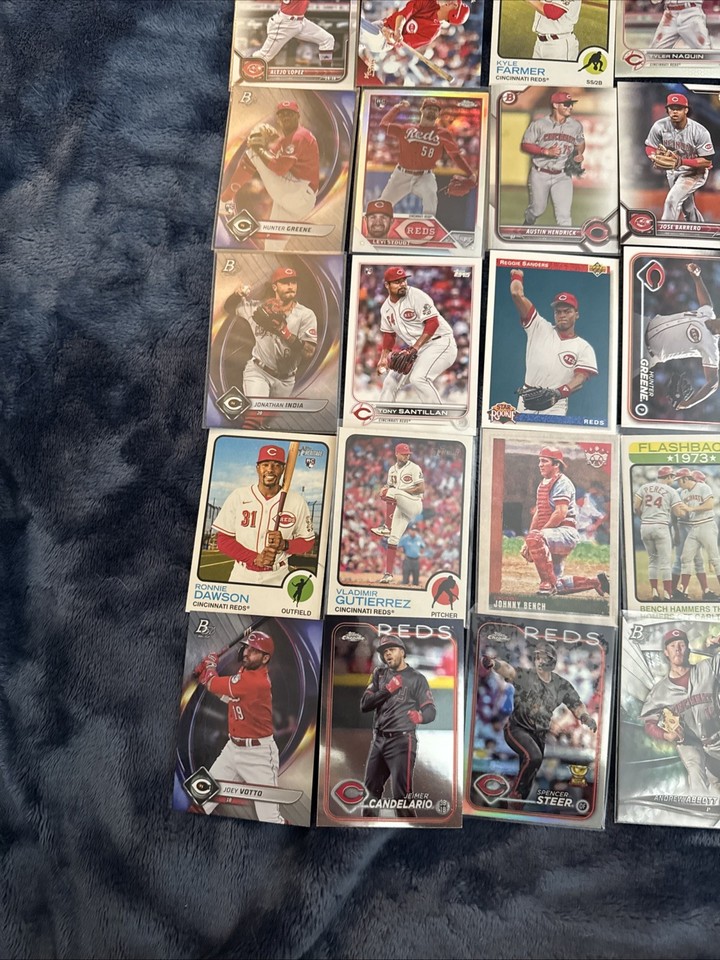 Lot Of 50+ Cincinnati Reds Baseball Cards MLB Topps Bowman Panini RC ...