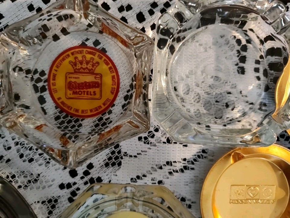 11 Vintage Hotel Ashtrays Advertising Ramada & Holiday Inn Western ...