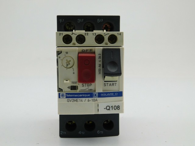 Telemecanique Gv2me14/6-10a Motor Protection Circuit Breaker 3ka 690v ...