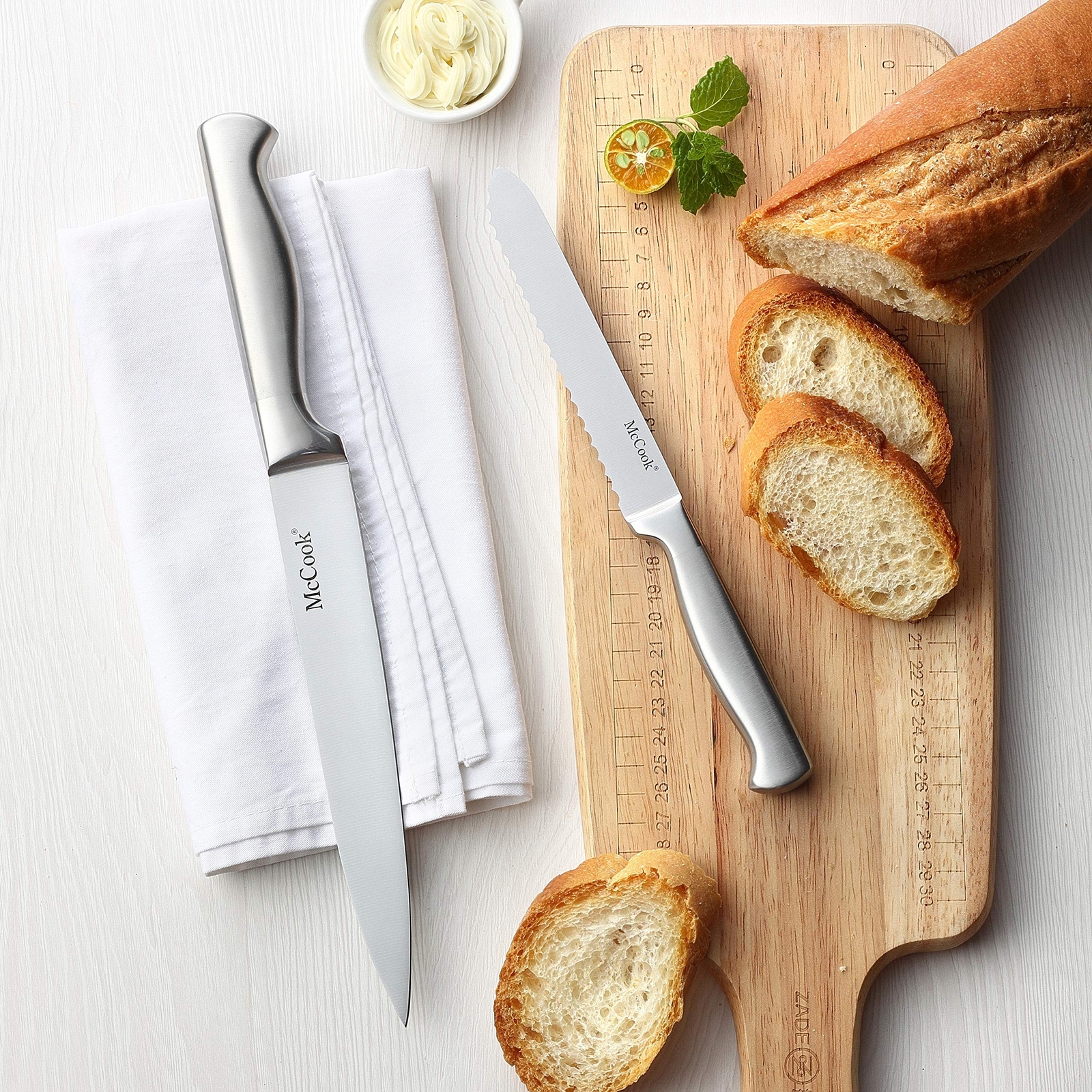 McCook Mc21 15 Pieces German Stainless Steel Hollow Handle Kitchen ...