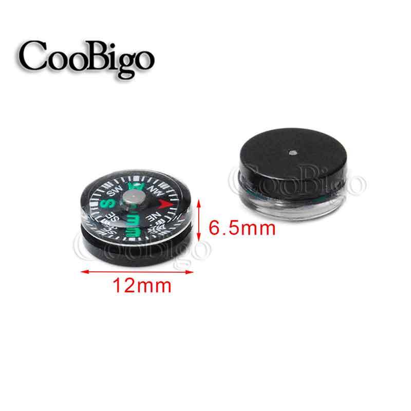 Mini Button Compass Clear Liquid filled Small Portable Outdoor Kit 12 ...