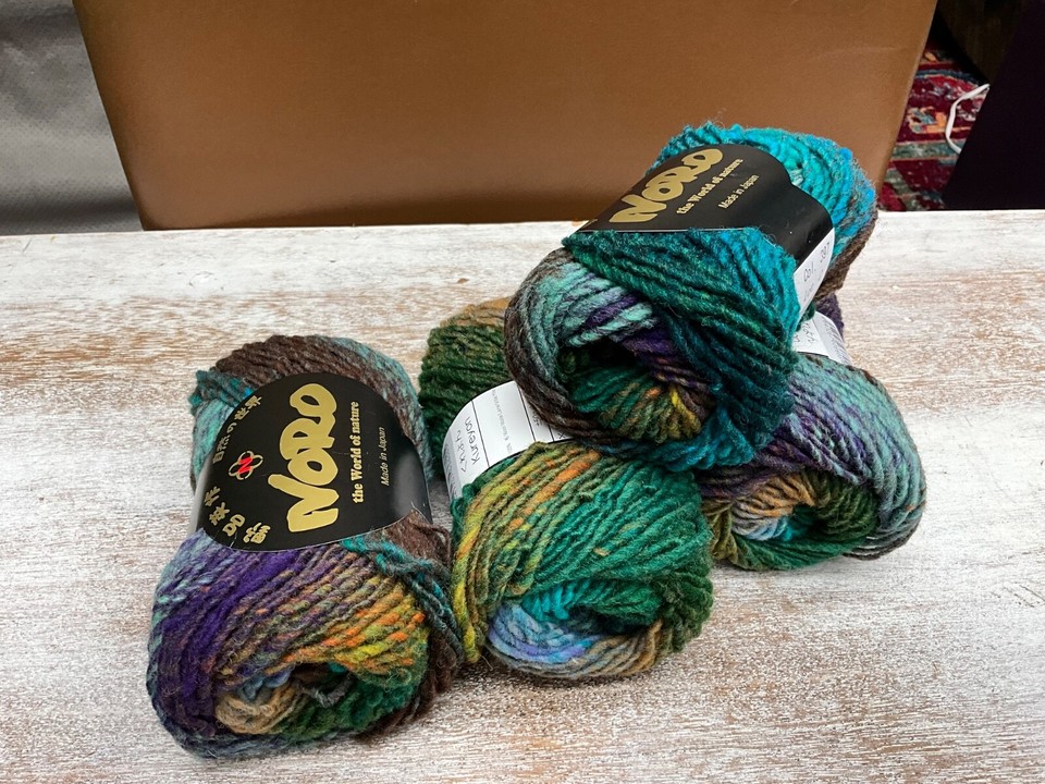 4 skeins NORO KUREYON Yarn 100% Wool Japan - Color 397 - 50g each | eBay