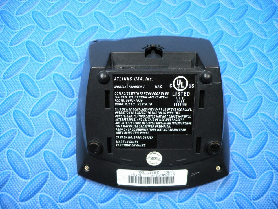 GE General Electric ATLinks 27930GE3-P Cordless Phone w/ Base | eBay