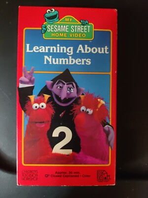 My Sesame Street Home Video Learning About Numbers VHS Tape 1986 Jim ...