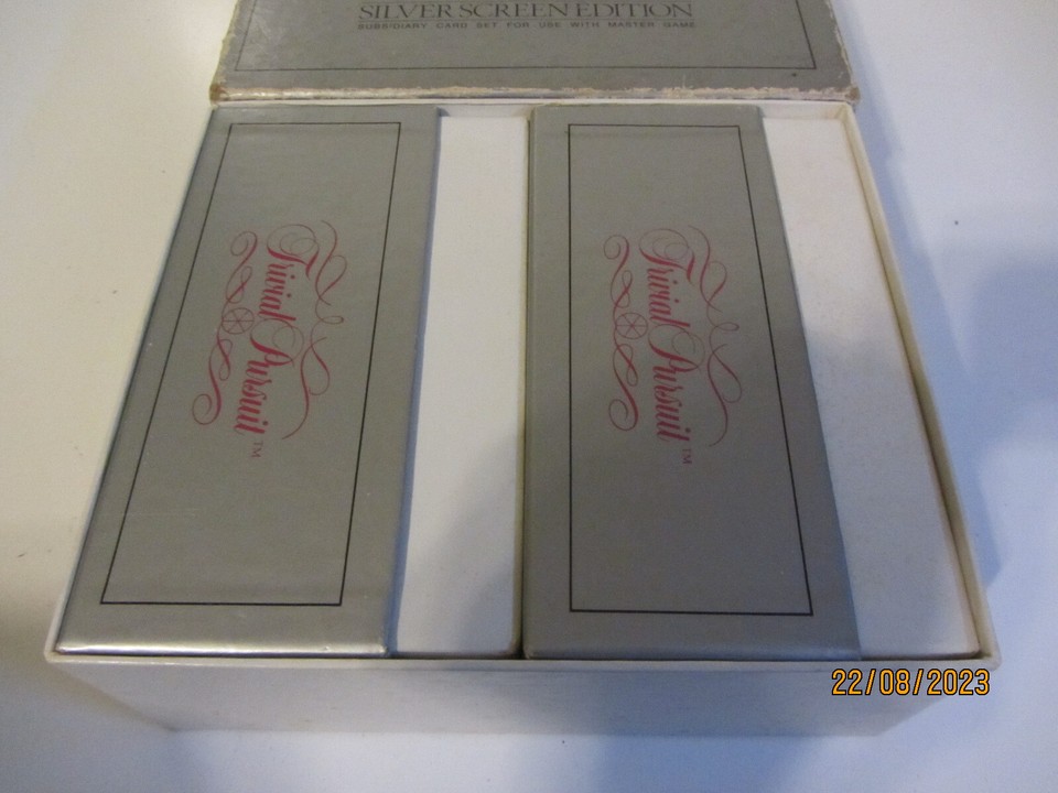 TRIVIAL PURSUIT SILVER SCREEN EDITION #8 1000 CARDS ORIGINAL BOX | eBay