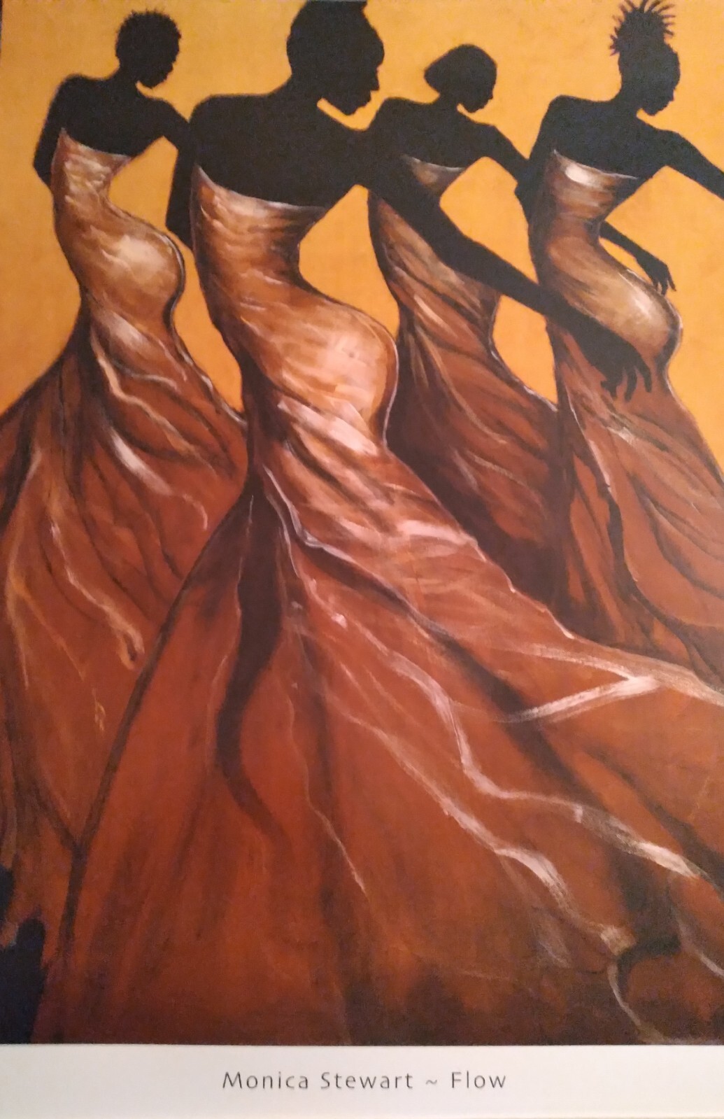 "FLOW" by Monica Stewart African American Art print 34X24 | eBay