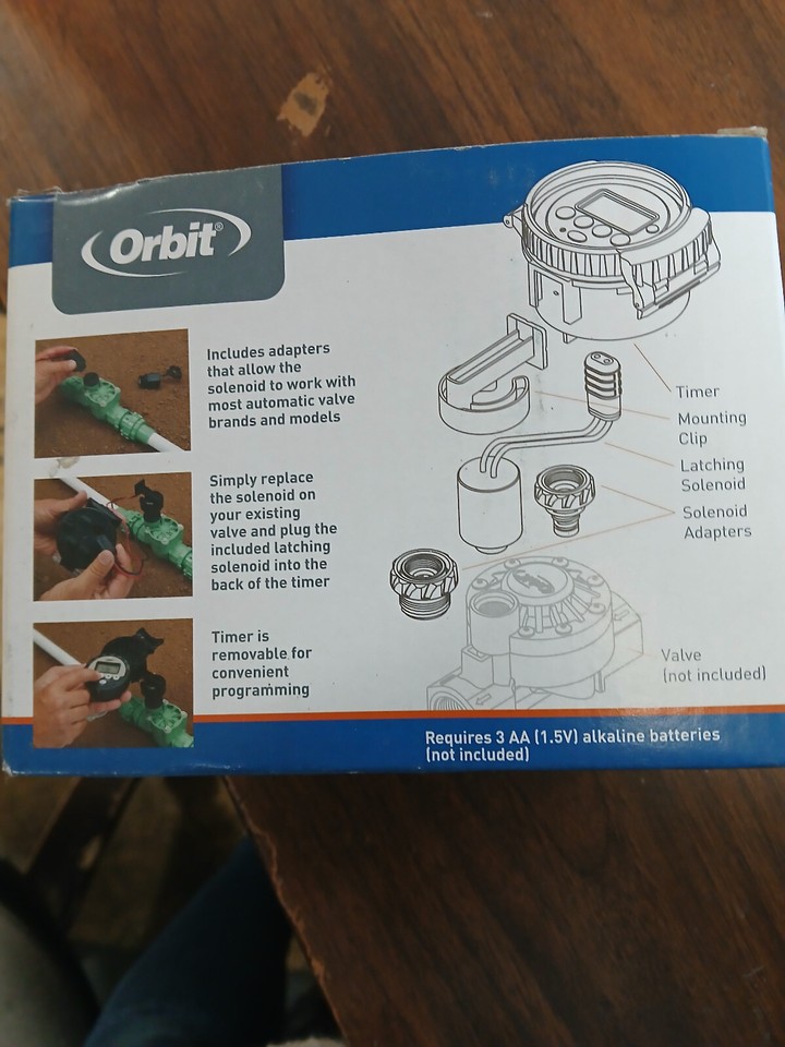 Sprinkler Timer Orbit 57865R Battery-Operated Black New In Box | eBay
