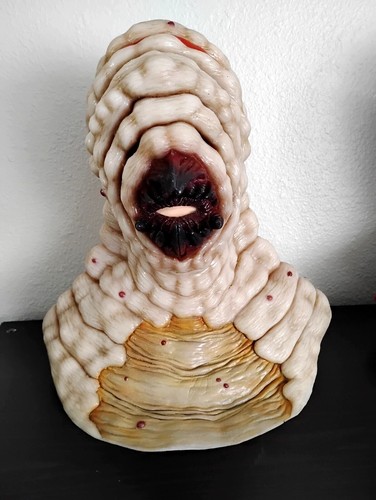 CFX Silicone Mask - Larva (Pale Skin) - (In Stock) with Stand Horror ...