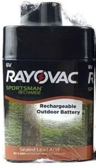 Rayovac Sportsman Rechargeable 6v 5Ah Lead Acid Battery - LA6V for sale ...