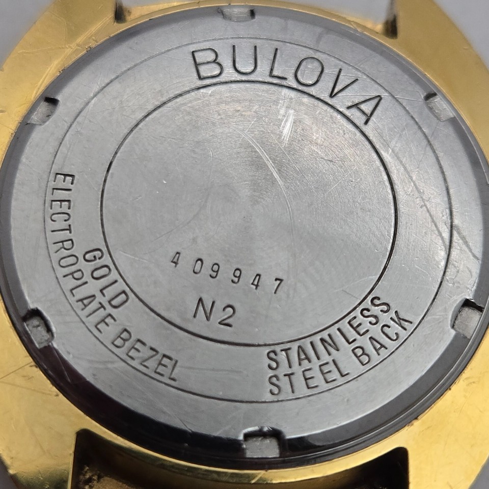 Vintage BULOVA men's automatic watch Micro rotor 12EBA 17Jewels swiss ...