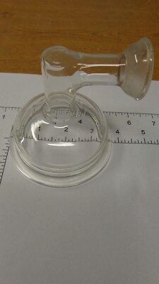 SGI lab glass spherical gas 3" laboratory glassware 90 degree tube ...