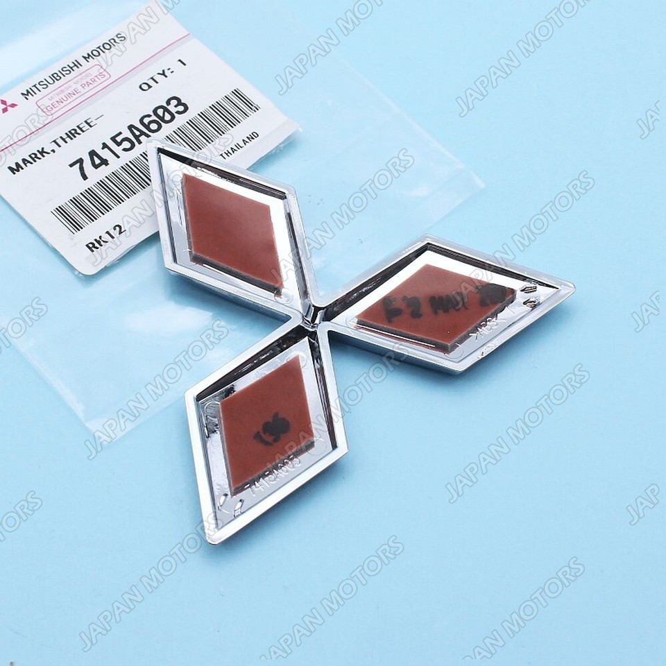 Genuine Mitsubishi OUTLANDER Front Bumper Grille Diamond Emblem Badge ...