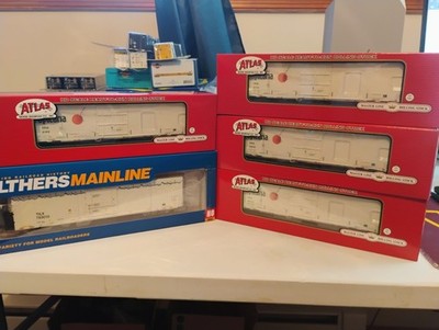 HO Scale 4 Atlas 64' Trinity Reefer Tropicana Walthers 72' TILX Modern ...