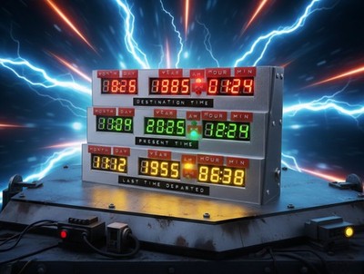 Back to the Future Time Circuit Clock V2 | WiFi or Standalone Smart ...