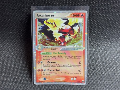 Arcanine EX Holo 83/92 - EX Legend Maker - Pokemon Card - NM (Swirl) | eBay