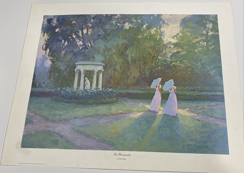 Art Print La Promenade By Rick Harper 22”X 28” | eBay