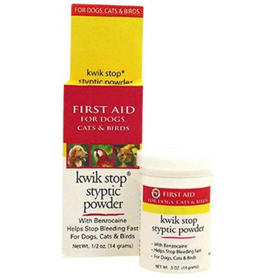 Kwik Stop Styptic Powder Helps Stop Nail Bleeding Fast! For Dogs, Cats ...