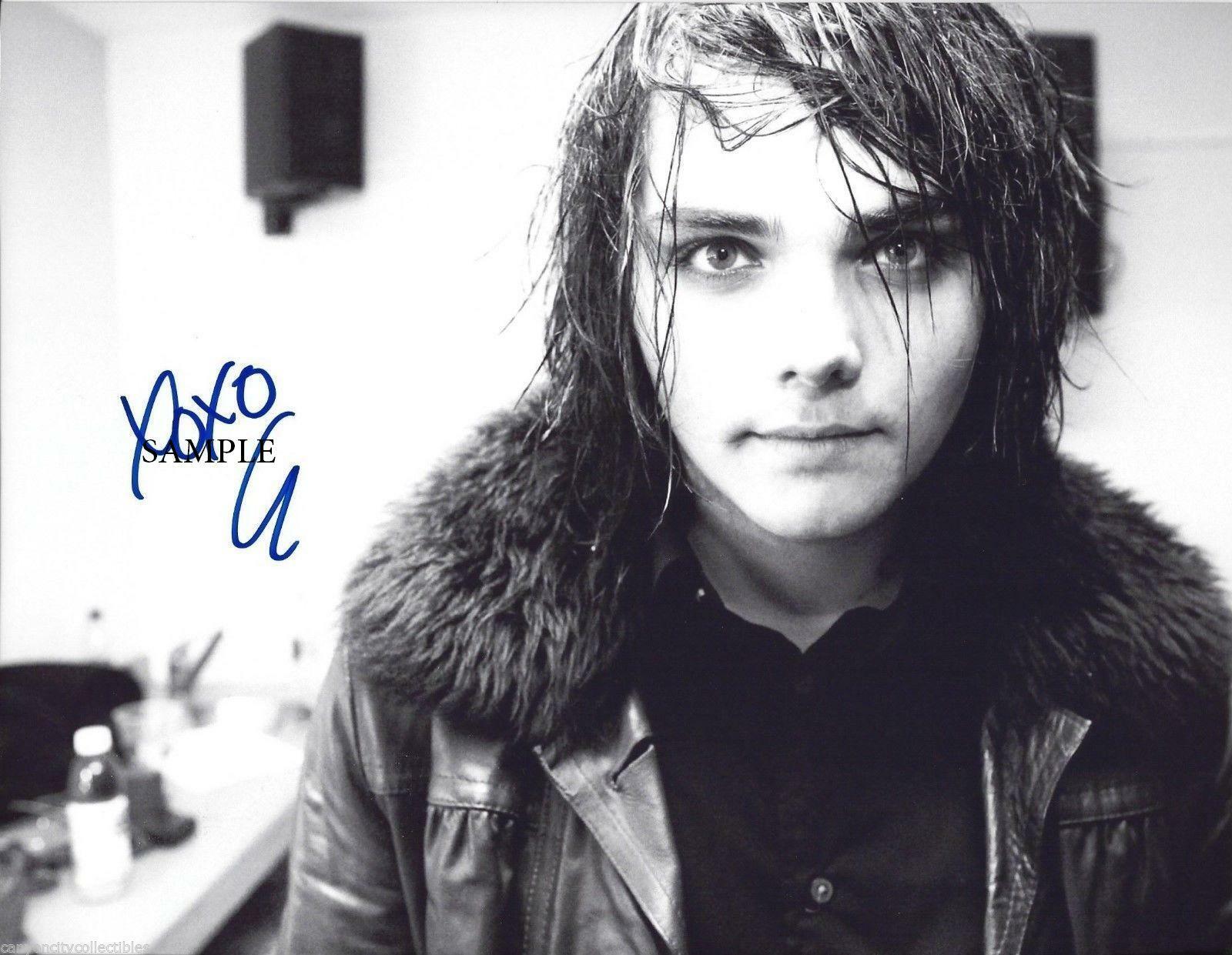 GERARD WAY REPRINT PHOTO 8X10 SIGNED AUTOGRAPHED MAN CAVE MY CHEMICAL ...