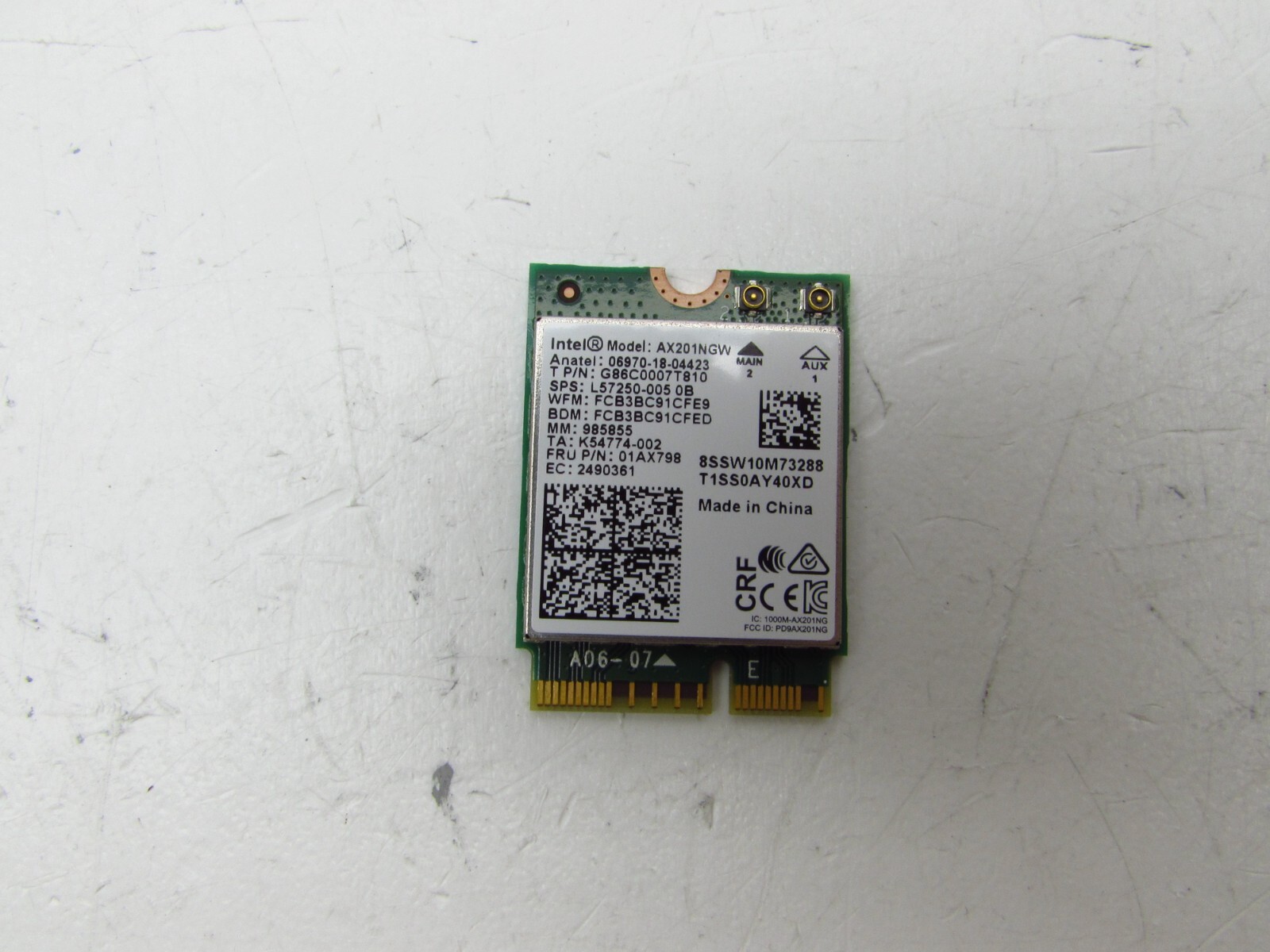 HP Pavilion 15-cs Series 15.6" Wireless WiFi Card AX201NGW L57250-005 ...
