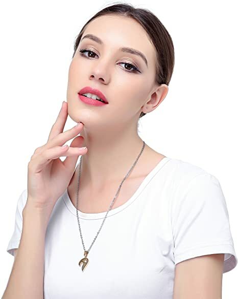 Valentine's Stainless Steel Lover Couple Necklace I Love You Heart ...