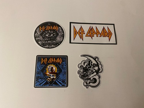 Def Leppard Rock Band Concert Tour Merchandise Stickers Lot of 4 Brand ...