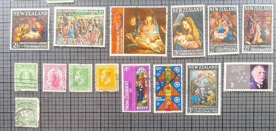 New Zealand. Scott's #s 204....B51. Used Lot of 44. sal's stamp store ...