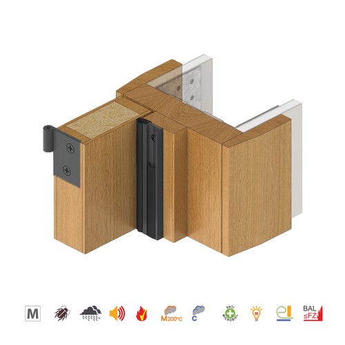 Raven RP78Si Door Perimeter Seal Double Door Set Silver Anodised ...