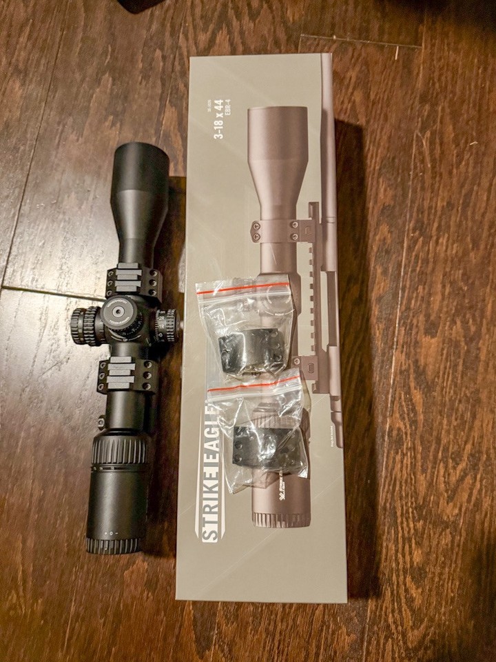 Vortex Strike Eagle 3-18x44 MOA Scope EBR-4 Scope with Burris PEPR ...
