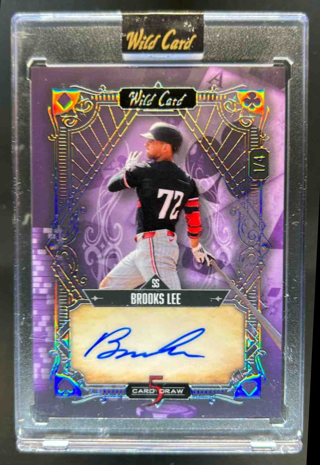 Brooks Lee 2024 Wild Card Five Card Draw #5CDBC-LA Contemporary Auto ...