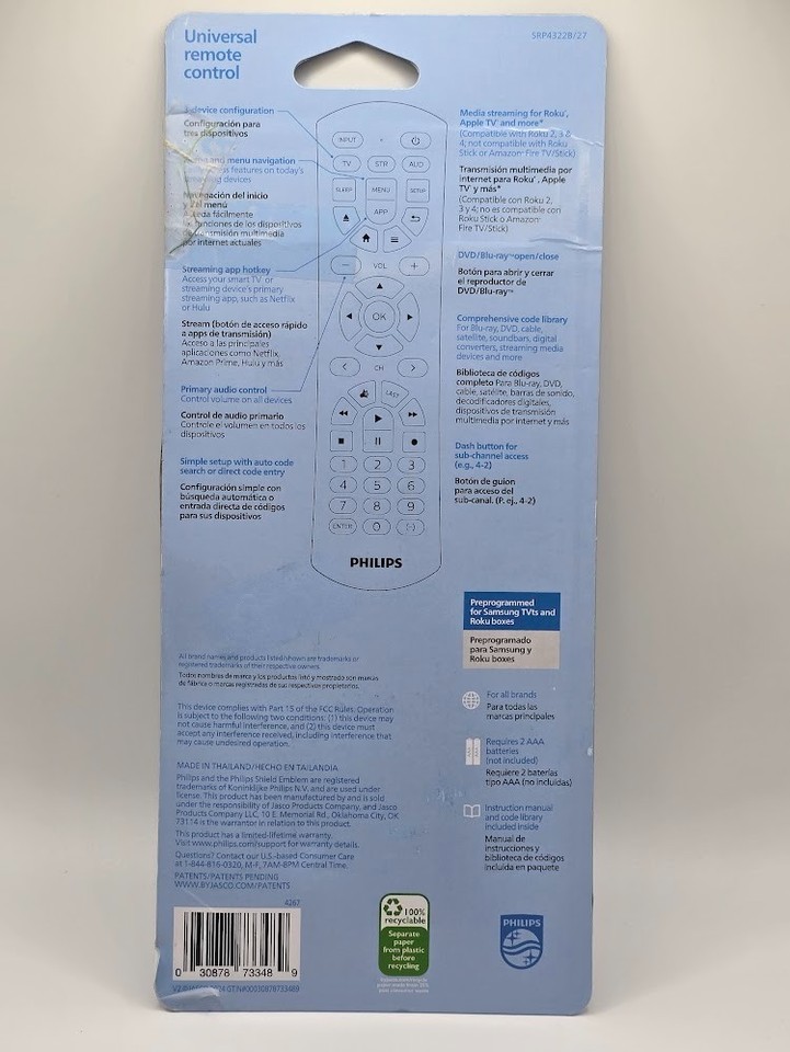 Philips 3-Device Universal Remote Control | eBay