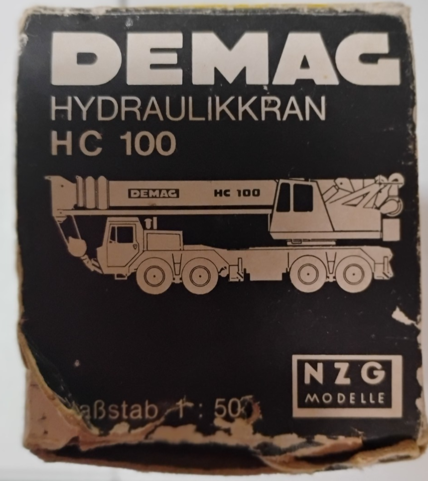 COLLECTIBLE.VINTAGE.BARELY USED.DEMAG Hydraulic HC 100 Crane Truck 1/50 ...