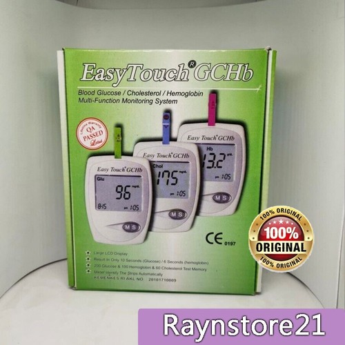 EASY TOUCH 3 IN 1 GCHB MONITORING TOOL TEST FOR GLUCOSE CHOLESTEROL ...