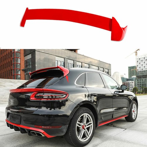 Fit For Porsche Macan 2015 2016-2021 ABS Red Roof Spoiler Tail Lip Wing ...