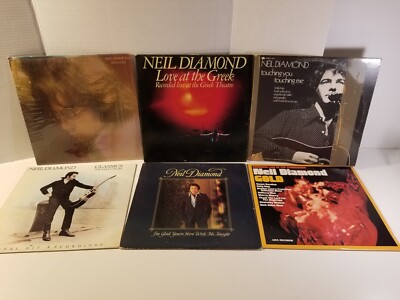 Neil Diamond Vintage VINYL LP Album 33 RPM Record LOT Live at the Greek ...