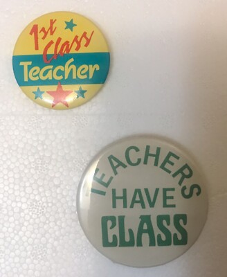 Vintage Teachers Have Class Lapel Pins | eBay