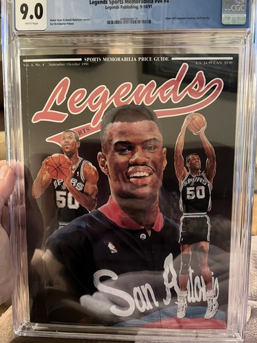 CGC 9.6 1991 Legends Sports Memorabilia Price Guide - David Robinson ...