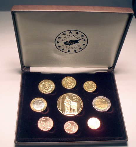CYPRUS 2004 EURO SET 1 CENT-5 EURO SPECIMEN TRIAL ESSAI PROBE UNC in ...