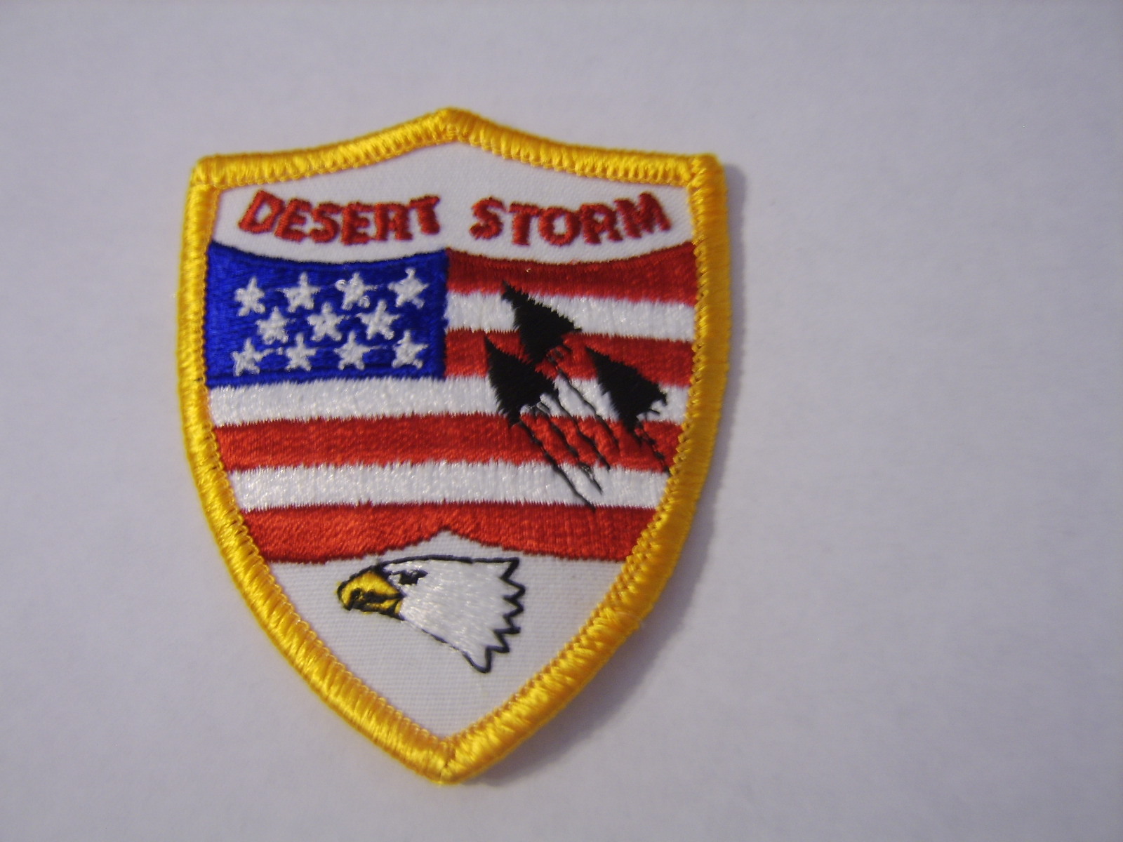 DESERT STORM PATCH -AMERICAN FLAG MOTIF FULL COLOR | eBay