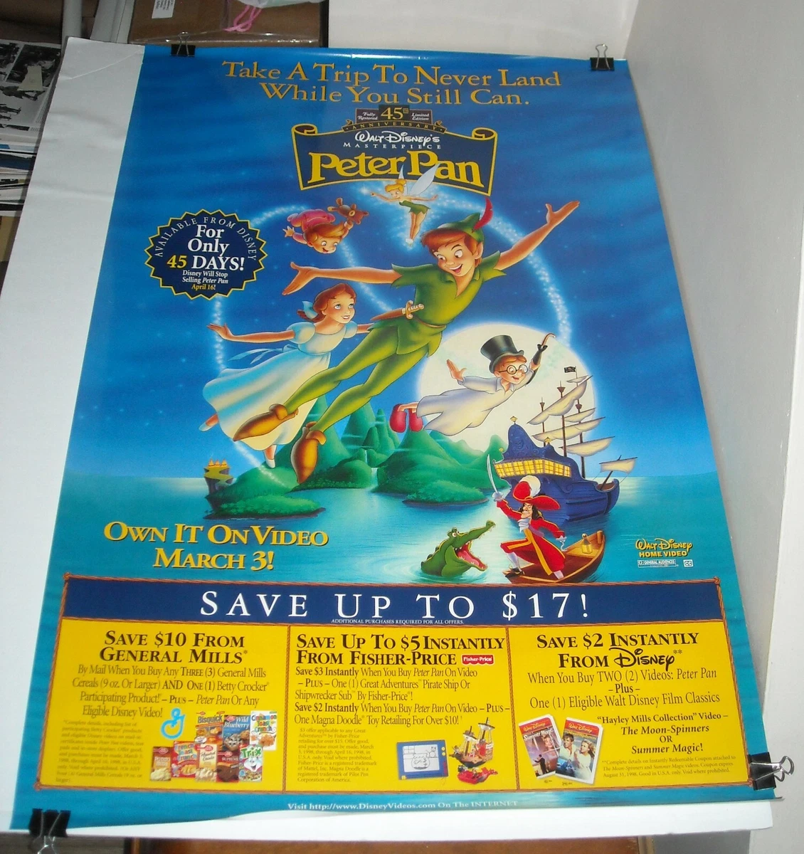 Peter Pan Disney Poster