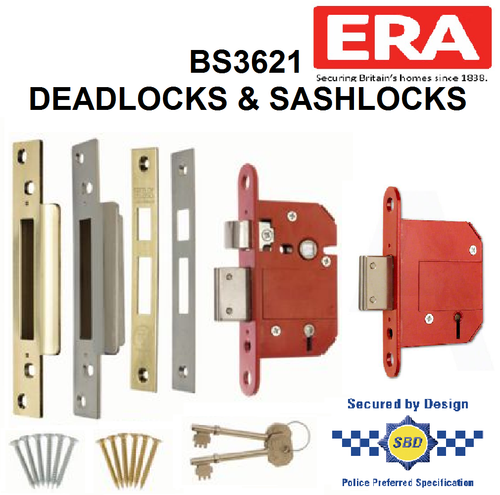 ERA British Standard Fortress Mortice Deadlocks / Sashlocks 2.5"-3.0 ...
