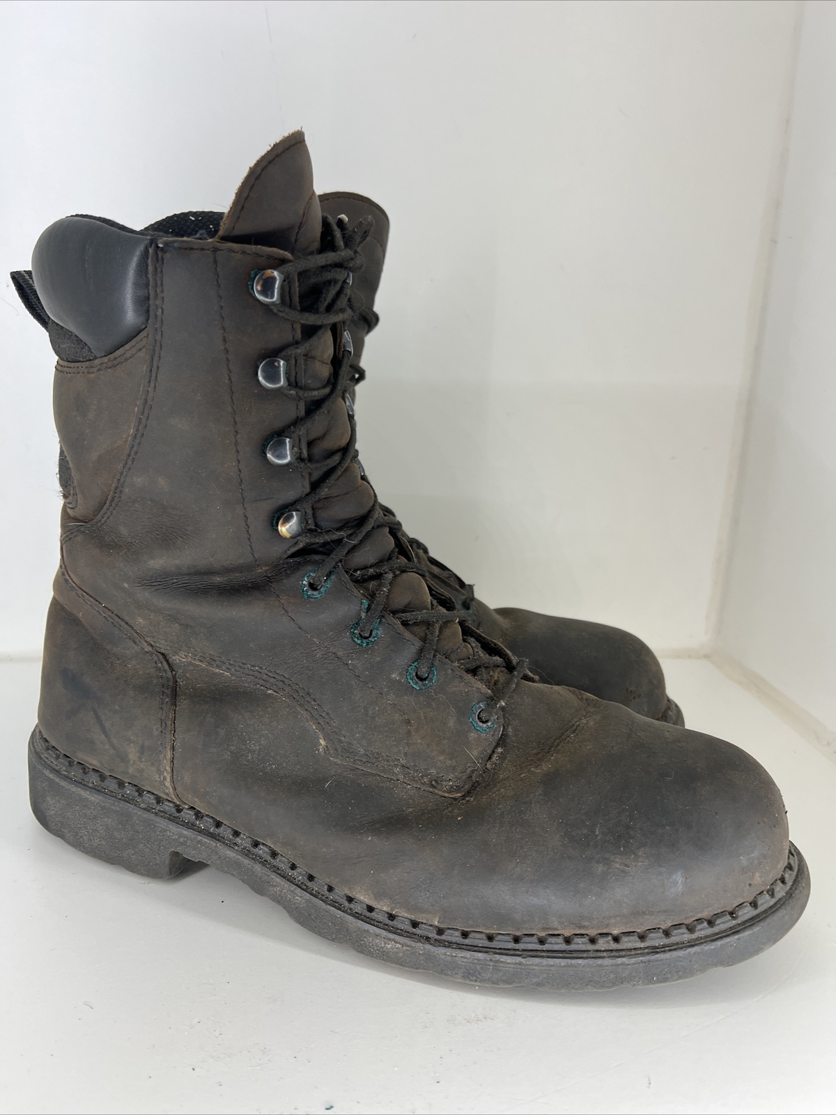 Vintage Red Wing Leather Steel Toe Work Boots ANSI Z41 PT99 MI/75 C75 SZ 13D | eBay