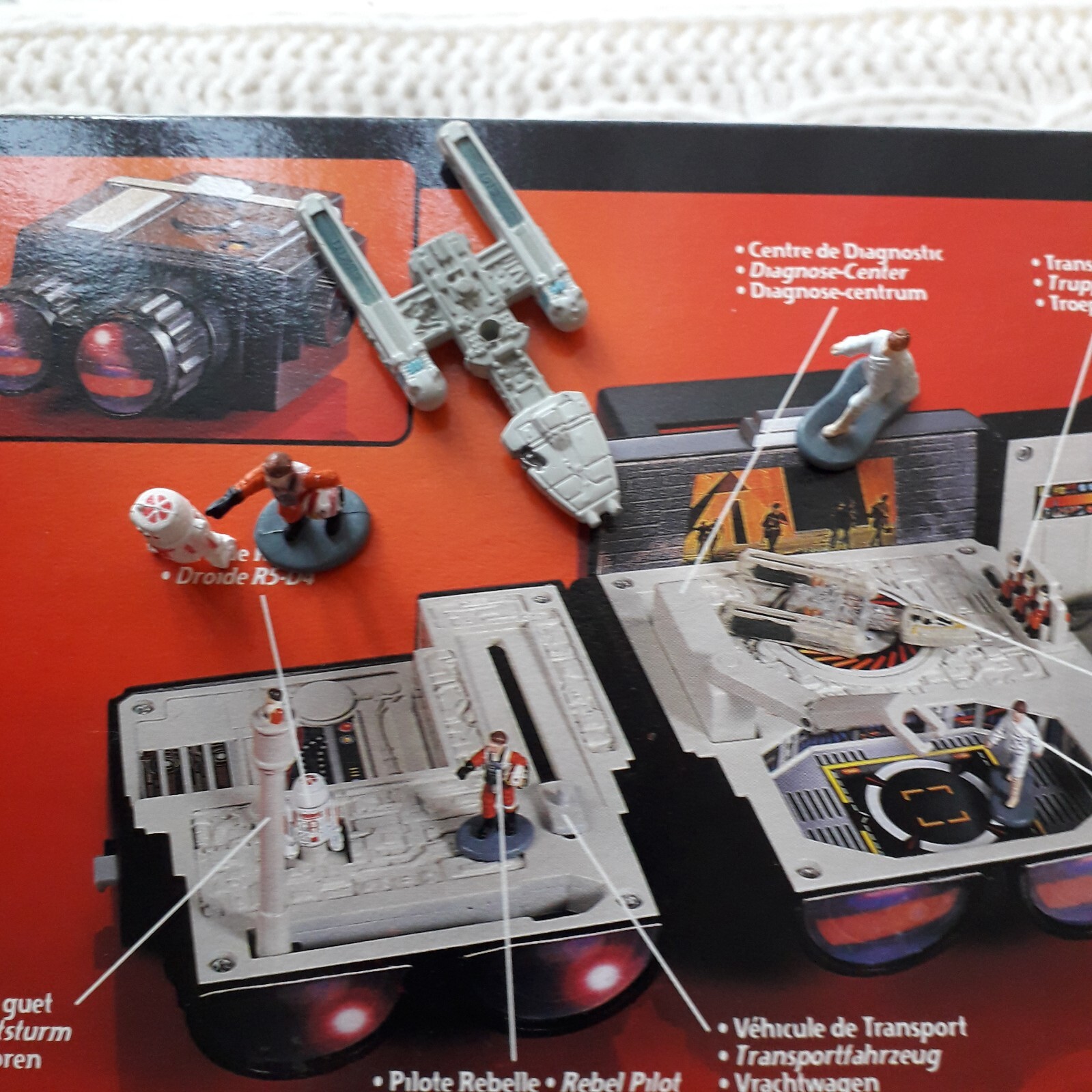 Galoob Star Wars Micro Machines Luke's Binoculars / Yavin Rebel Base ...