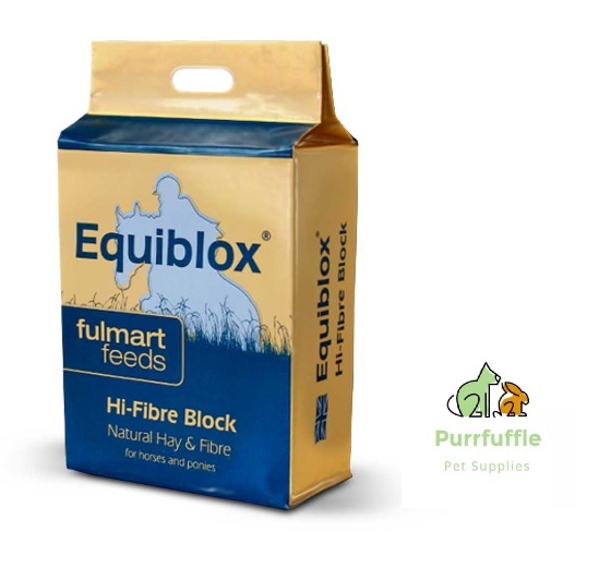 12KG EQUIBLOX HI-FIBRE HAY BLOCKS Hay & Fibre Horse Food Boredom ...