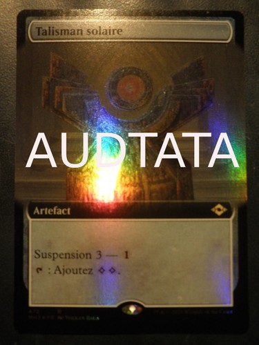 mtg magic sol talisman solaire extended borderless FOIL FRENCH vf fr ...