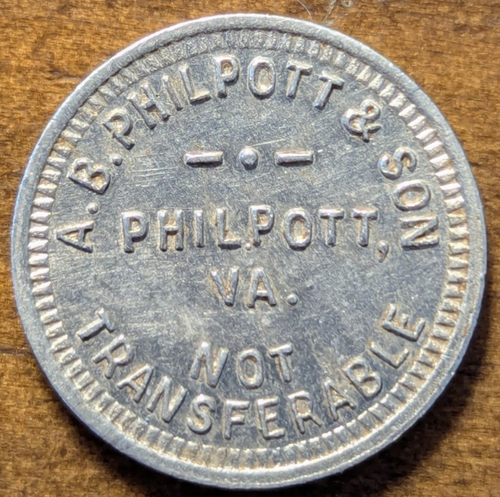 Philpott, Virginia VA A. B. Philpott & Son Lumber Scrip Good For 5 ...