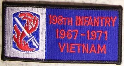 Embroidered Military Patch Vietnam Tour 198th Infantry badge NEW | eBay